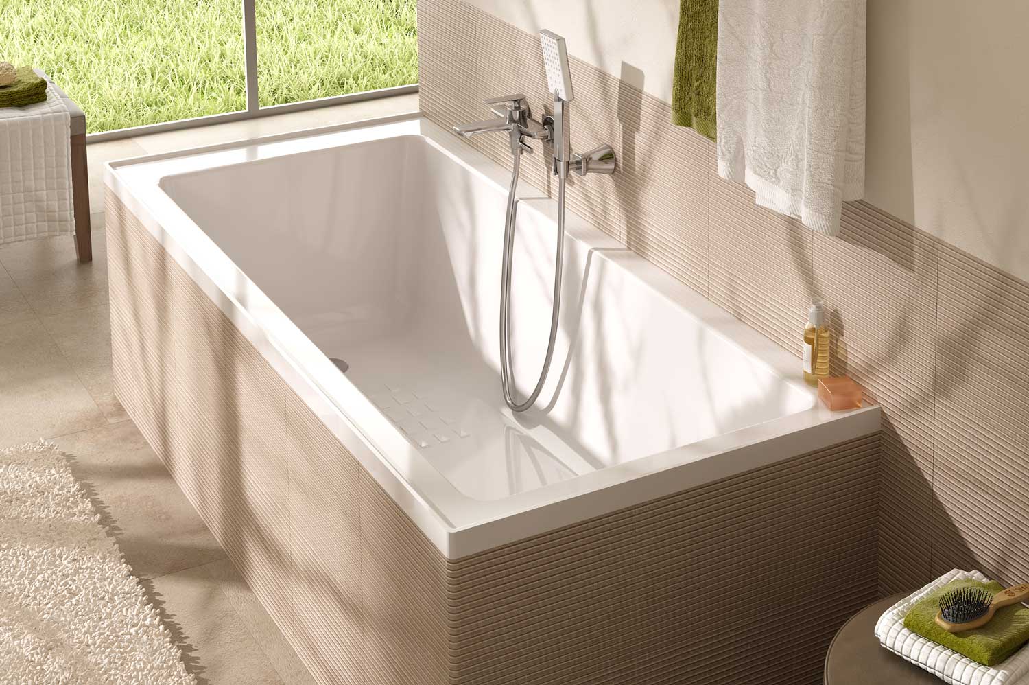 Standard Bathtub Dimensions | Types of Bathtub | Foyr