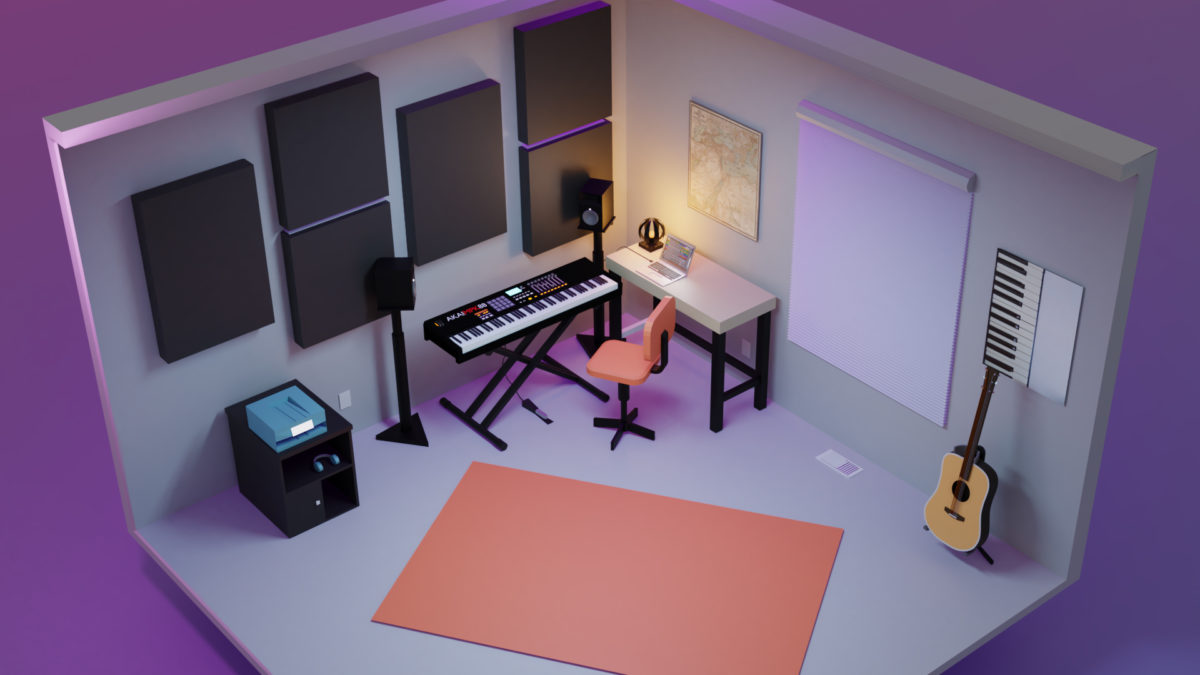 Purple Music Room Ideas