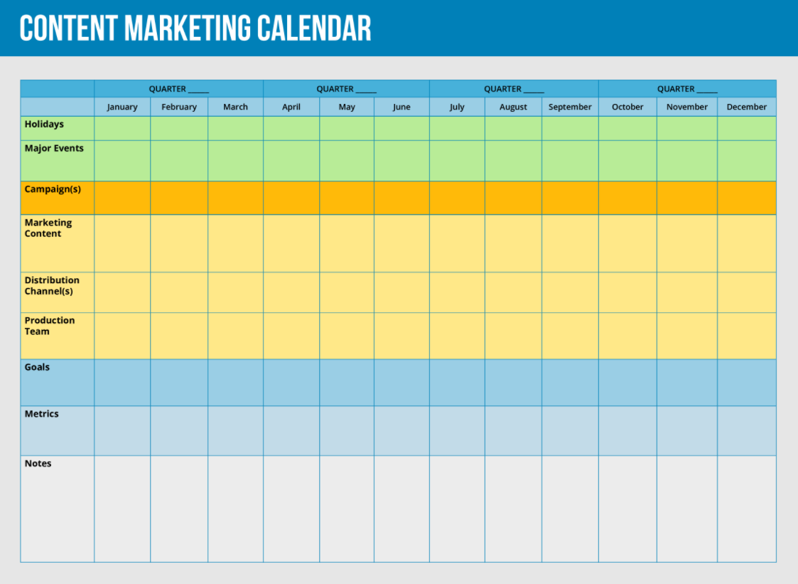 Editorial Calendar for An Interior Design Marketing Plan | Foyr